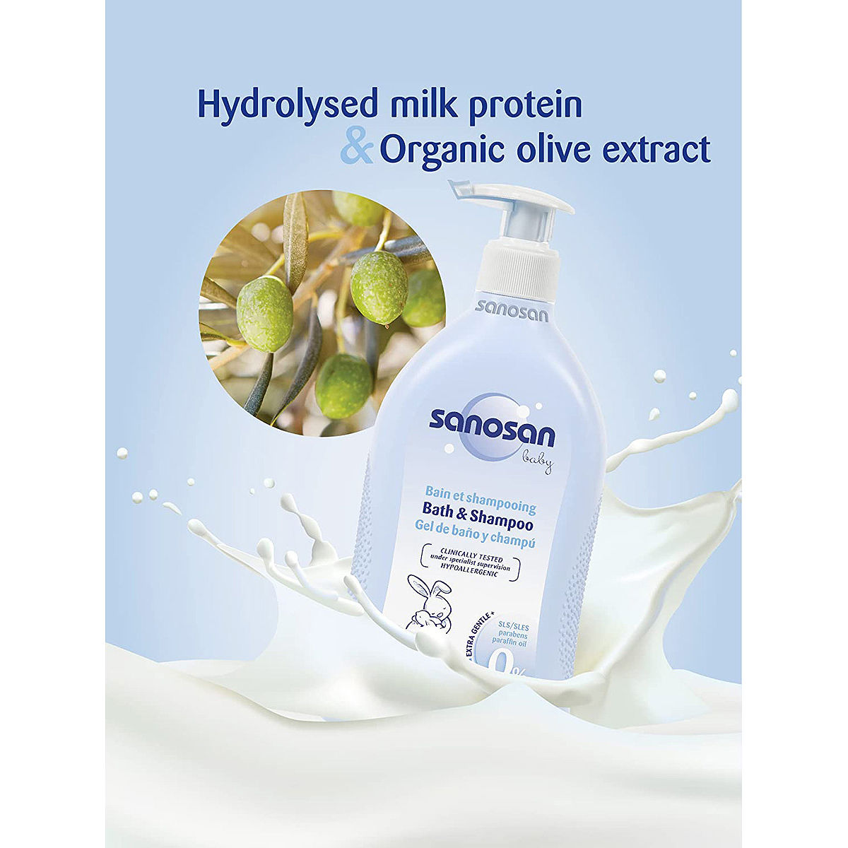 Sanosan Baby Bath & Shampoo, 500 ml Price, Uses, Side Effects ...