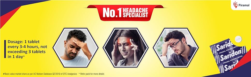 Buy New Saridon for Fast Headache Relief Tablets | 19 Minutes Delivery ...