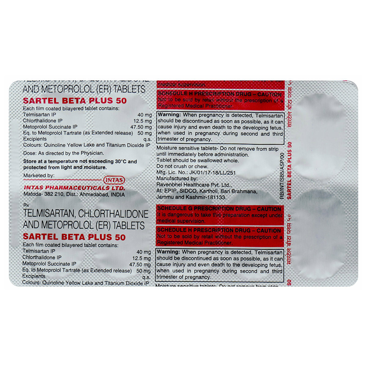 Sartel Beta Plus 50 Tab | Uses, Side Effects, Price | Apollo Pharmacy