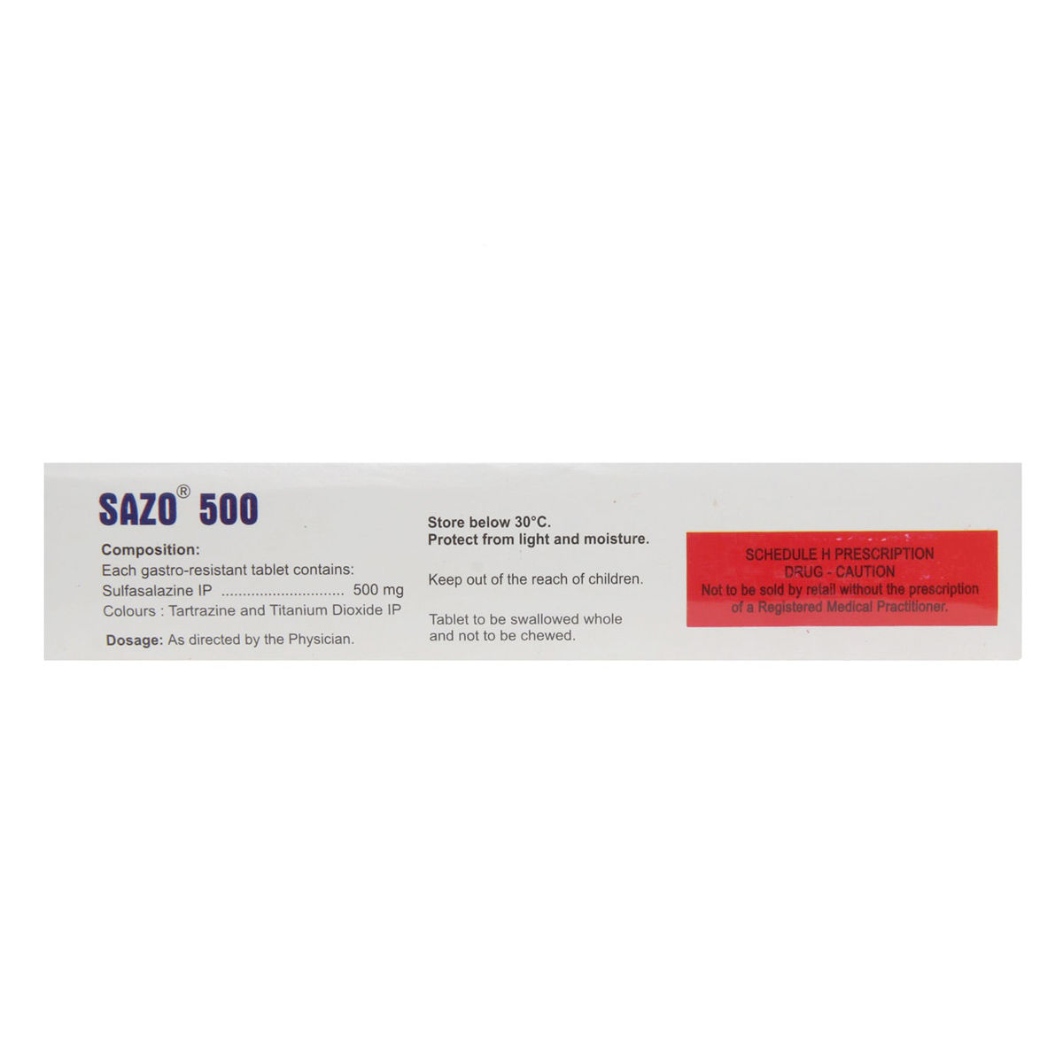 Sazo 500 Tablet 15's Price, Uses, Side Effects, Composition - Apollo ...