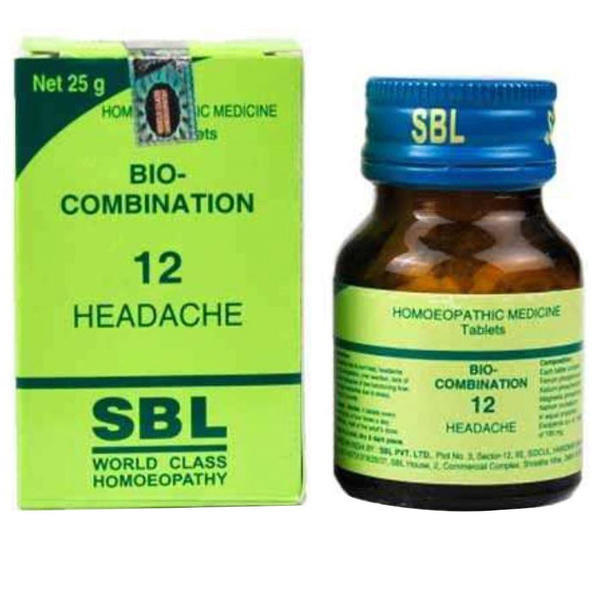 Buy SBL Bio Combination 12 Headache Tablets, 25 gm | 19 Minutes ...