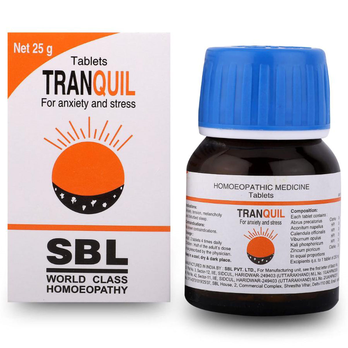 Buy SBL Tranquil Tablet, 25 gm | 19 Minutes Delivery | Apollo Pharmacy