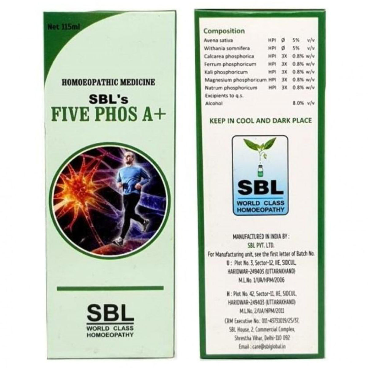 Buy SBL Five Phos A+ Nerve Tonic, 115 ml | 19 Minutes Delivery | Apollo ...