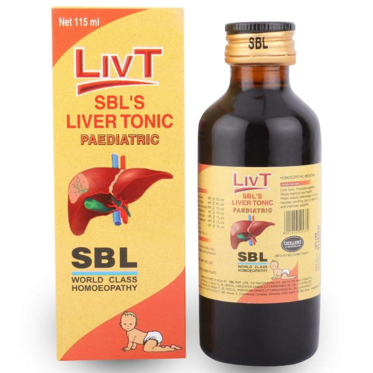 Buy SBL Liv-T Paediatric Tonic, 115 ml | 19 Minutes Delivery | Apollo ...