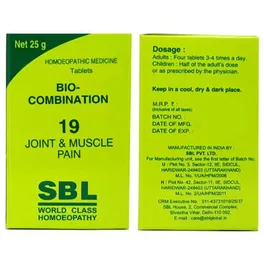 Buy SBL Bio-Combination 19 (BC) Tablets, 25 gm | 19 Minutes Delivery ...
