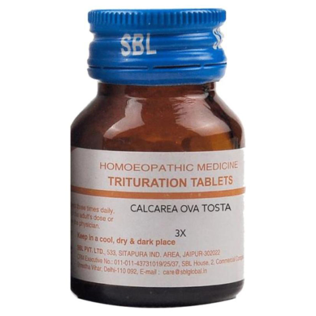 Buy SBL Calcarea Ova Tosta Trituration 3X Tablets, 25 gm | 19 Minutes ...