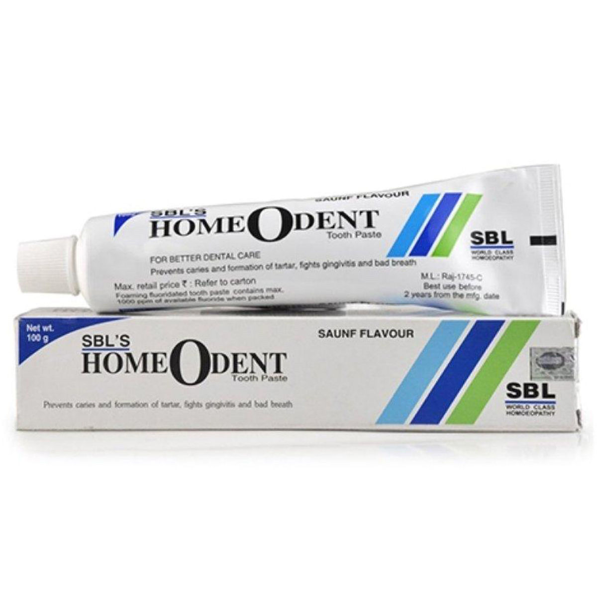 Buy SBL Homeodent Saunf Flavour Toothpaste, 100 gm | 19 Minutes ...