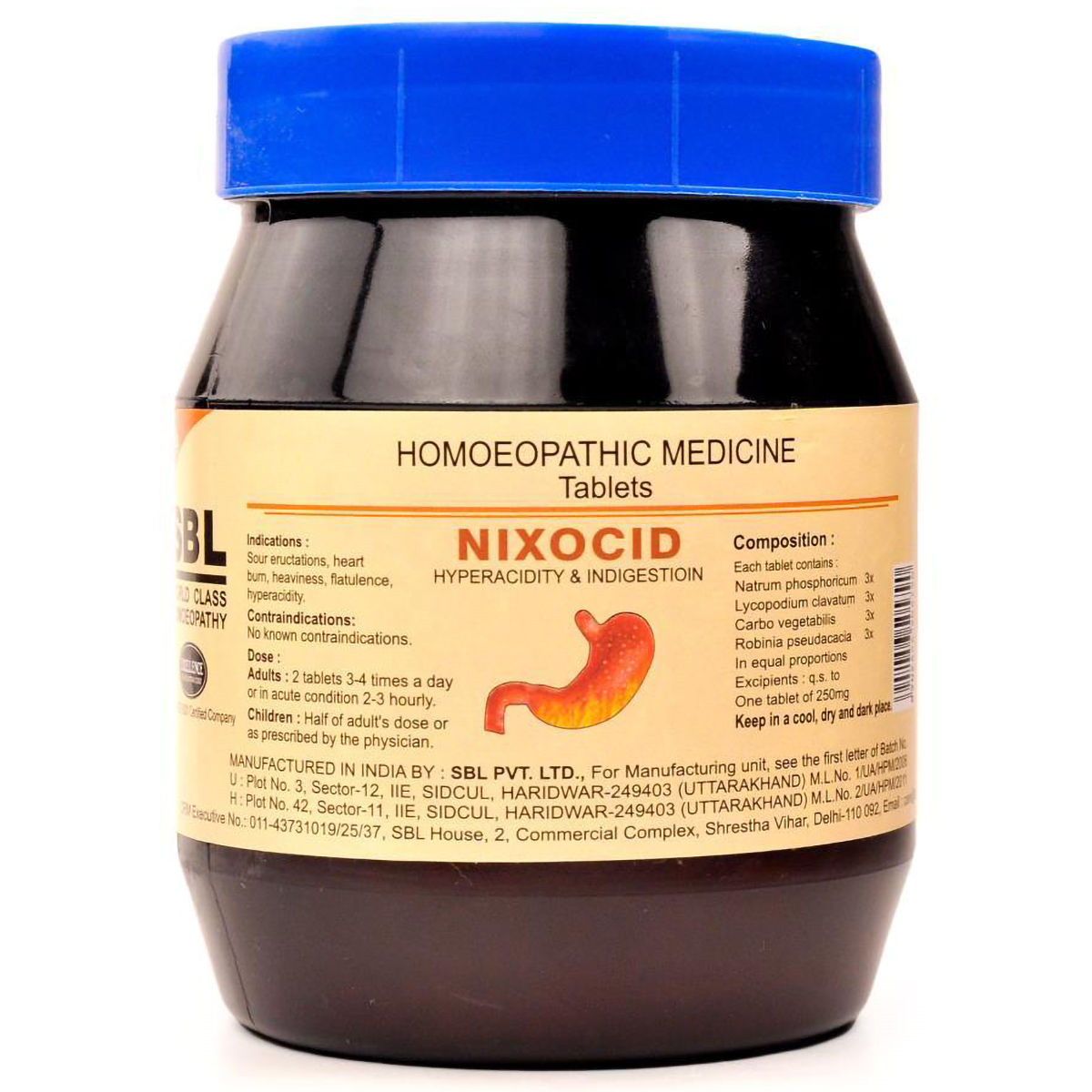 Buy SBL Nixocid Tablets, 450 gm | 19 Minutes Delivery | Apollo Pharmacy