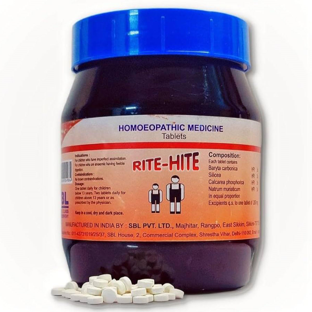 Buy SBL Rite-Hite Tablets, 450 gm | 19 Minutes Delivery | Apollo Pharmacy