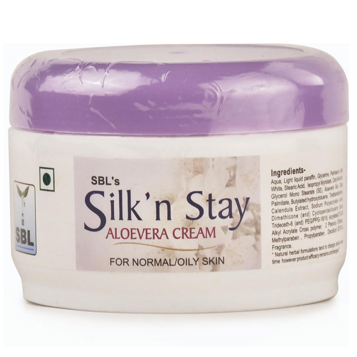 Buy SBL Silk N Stay Aloevera Cream For Normal/Oily Skin, 200 gm | 19 ...