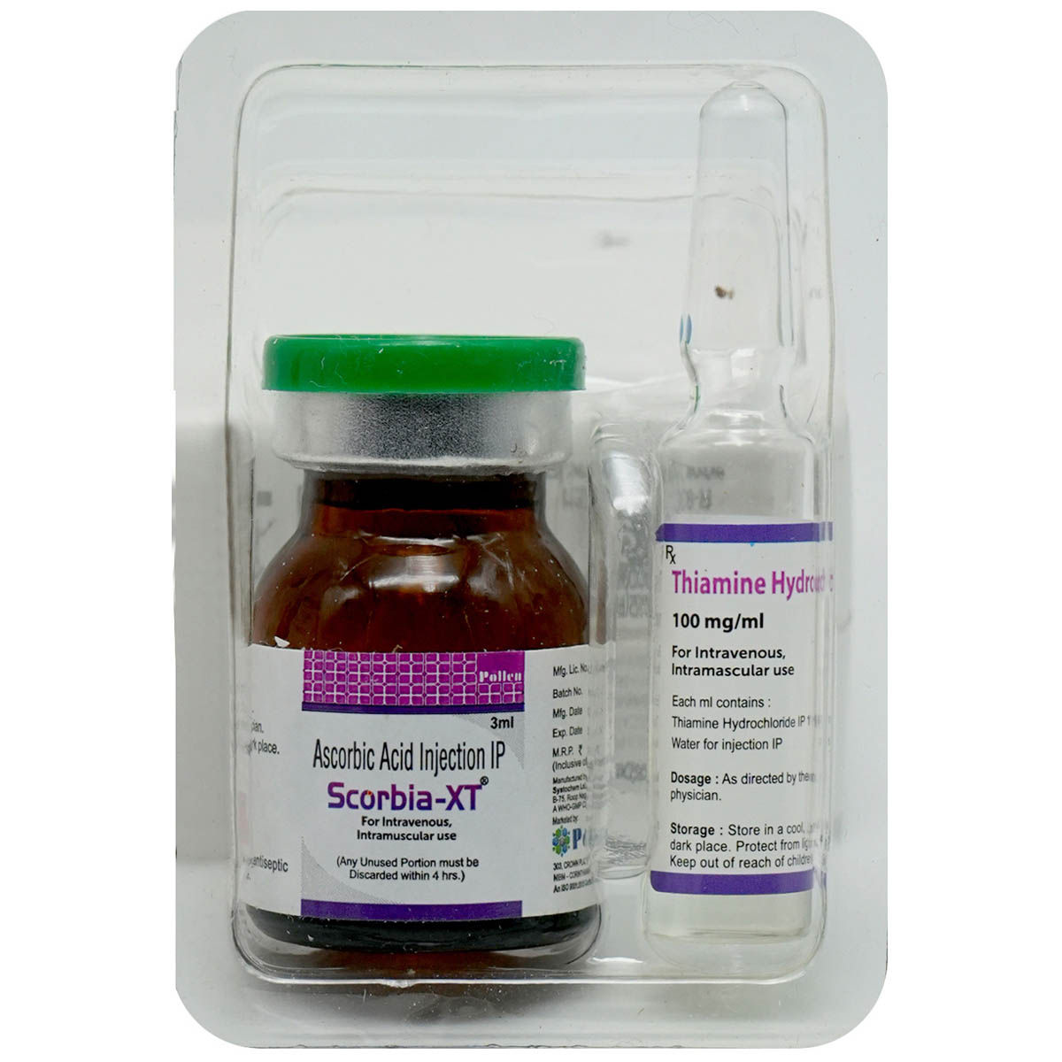 Scorbia-XT Injection (3 ml+1 ml) 1's | Uses, Side Effects, Price ...