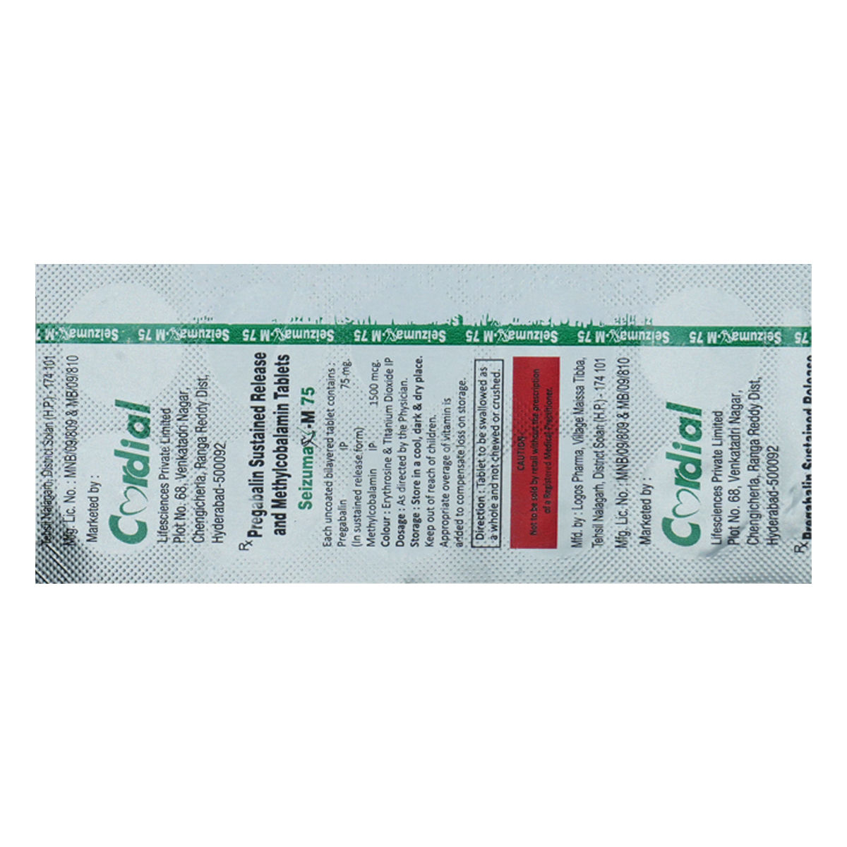 Seizumax-M 75 Tablet | Uses, Side Effects, Price | Apollo Pharmacy