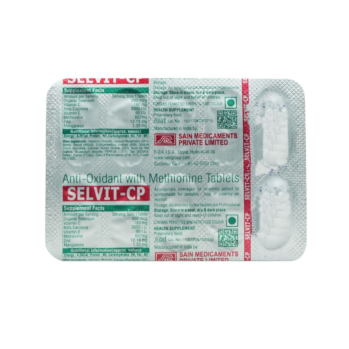 Selvit-CP Tablet 10's Price, Uses, Side Effects, Composition - Apollo ...