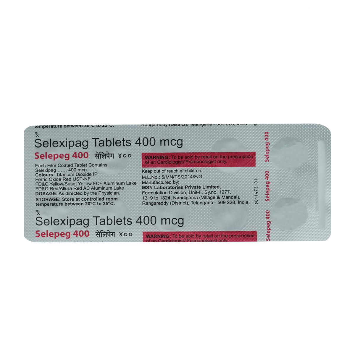 Selepeg 400 Tablet 10's Price, Uses, Side Effects, Composition - Apollo ...