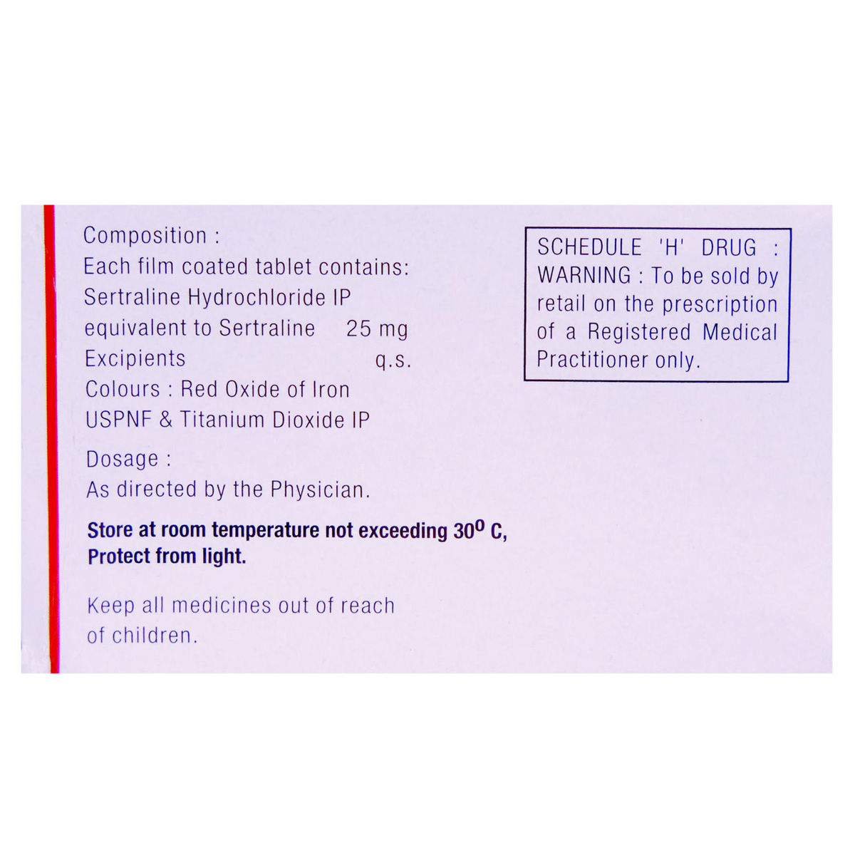 Serta 25 Tablet | Uses, Side Effects, Price | Apollo Pharmacy