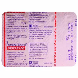 Serta-50 Tablet | Uses, Side Effects, Price | Apollo Pharmacy