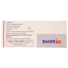 Serlift 50 Tablet | Uses, Side Effects, Price | Apollo Pharmacy