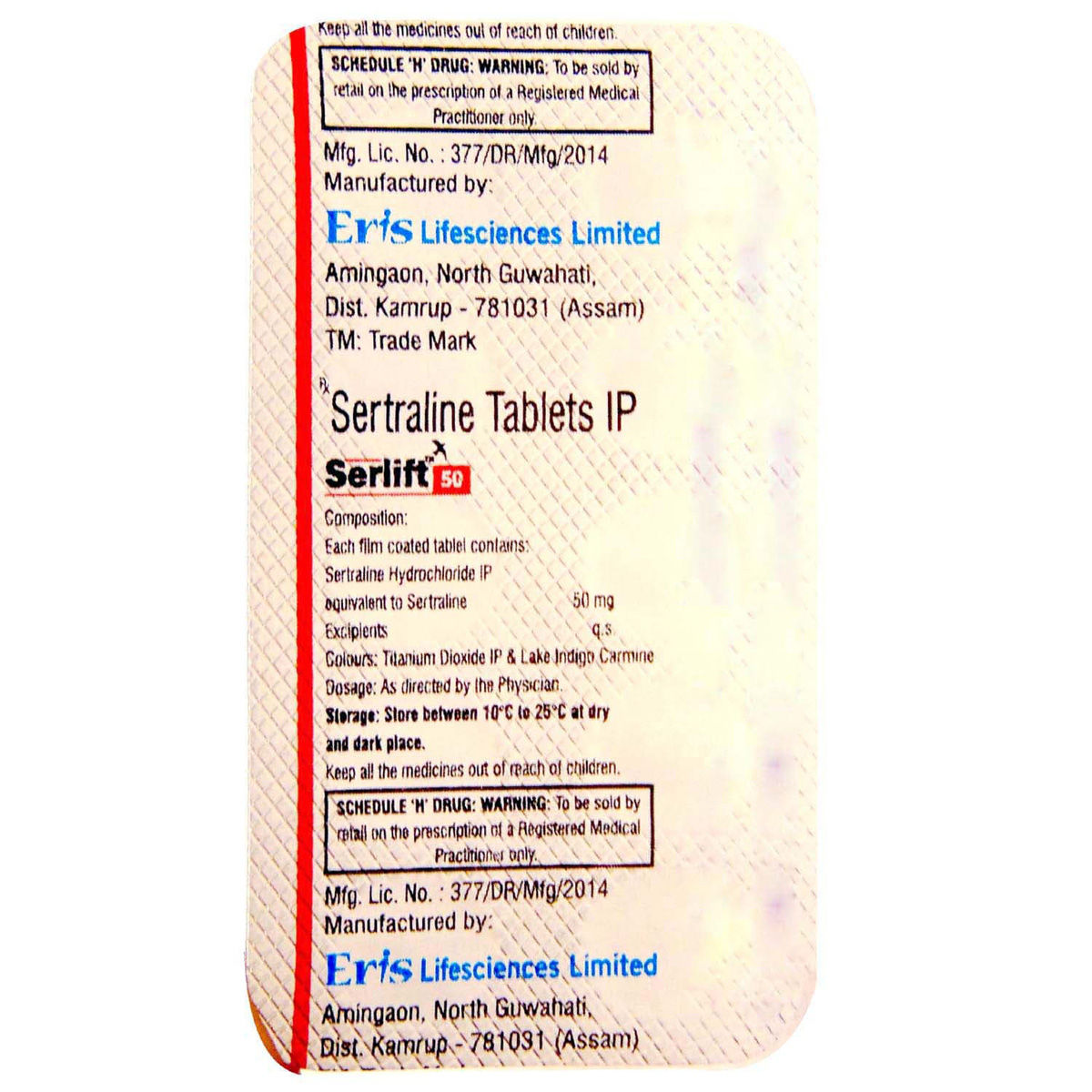 Serlift 50 Tablet | Uses, Side Effects, Price | Apollo Pharmacy