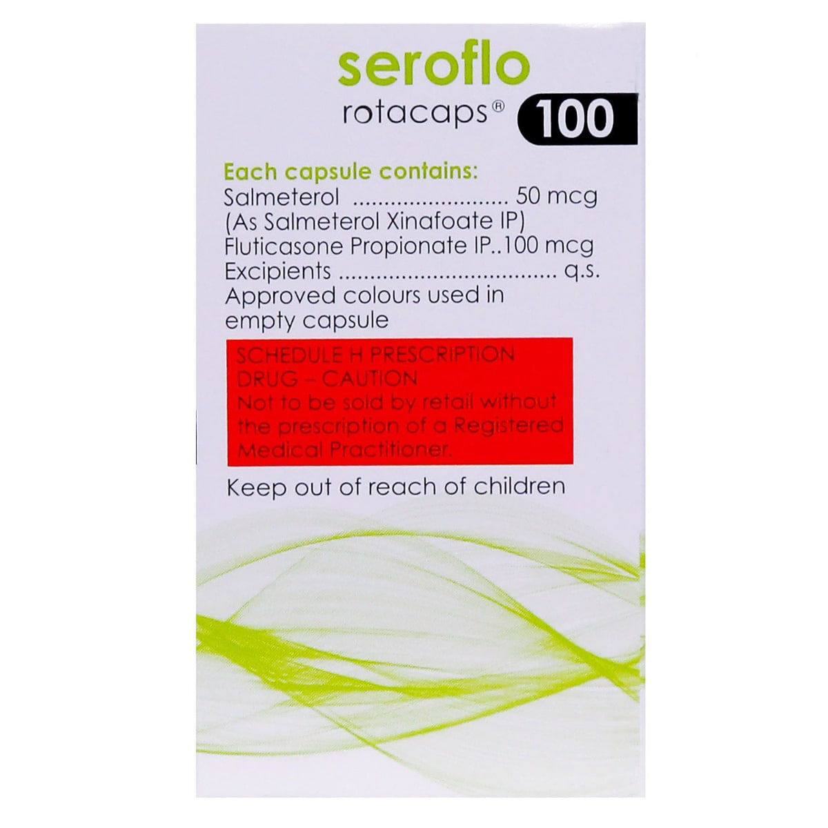 Seroflo 100 Rotacaps 30's Price, Uses, Side Effects, Composition ...