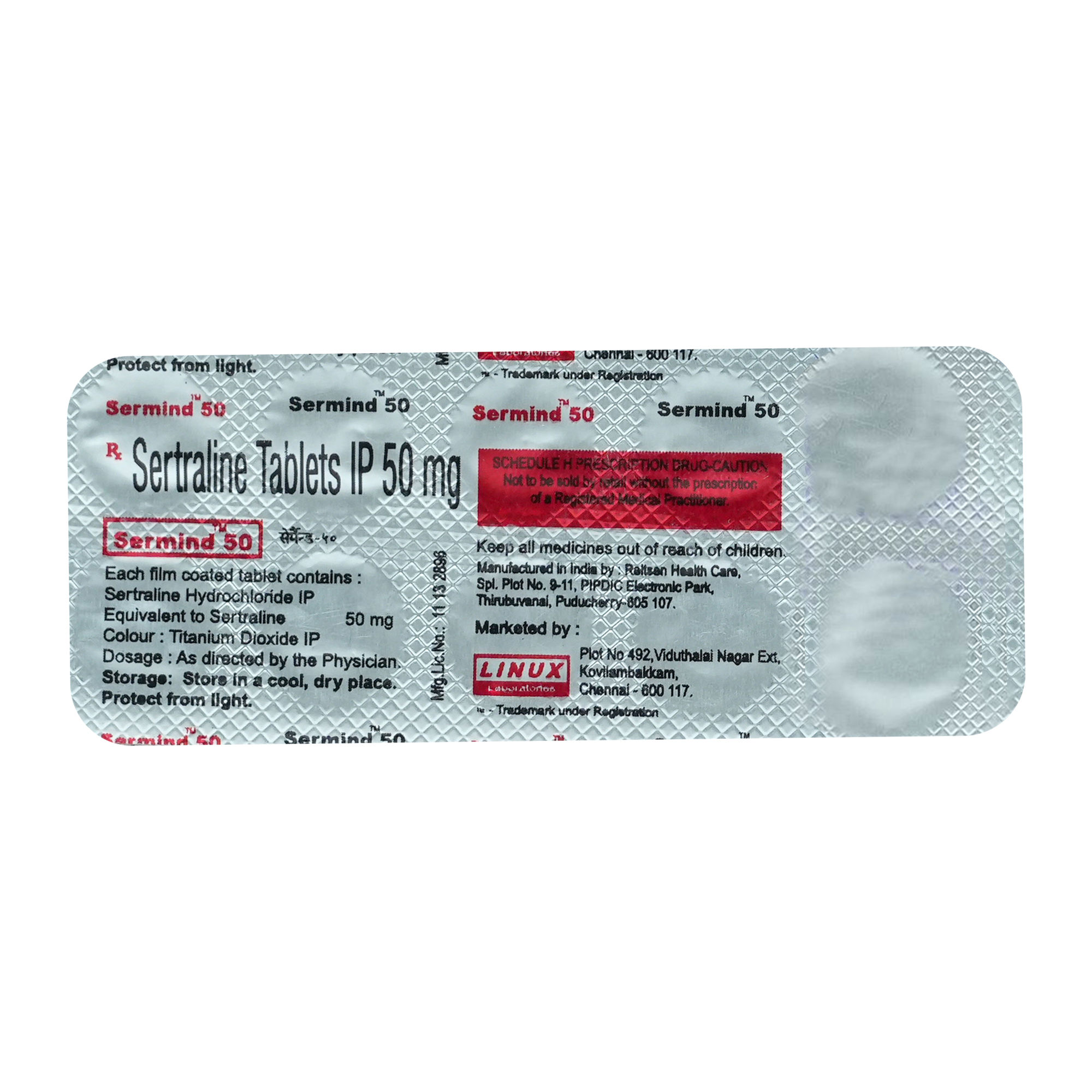Sermind 50 Tablet 10's Price, Uses, Side Effects, Composition - Apollo ...
