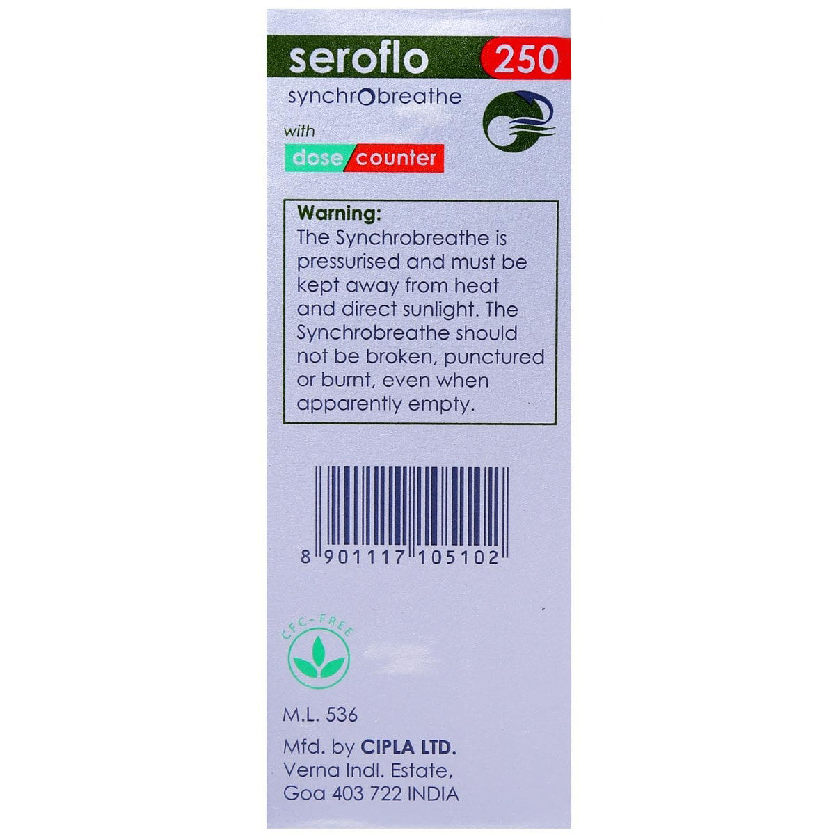 Seroflo 250 Synchrobreathe | Uses, Side Effects, Price | Apollo Pharmacy