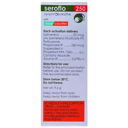 Buy Seroflo 250 Synchrobreathe online | Uses, Side Effects, Price and ...