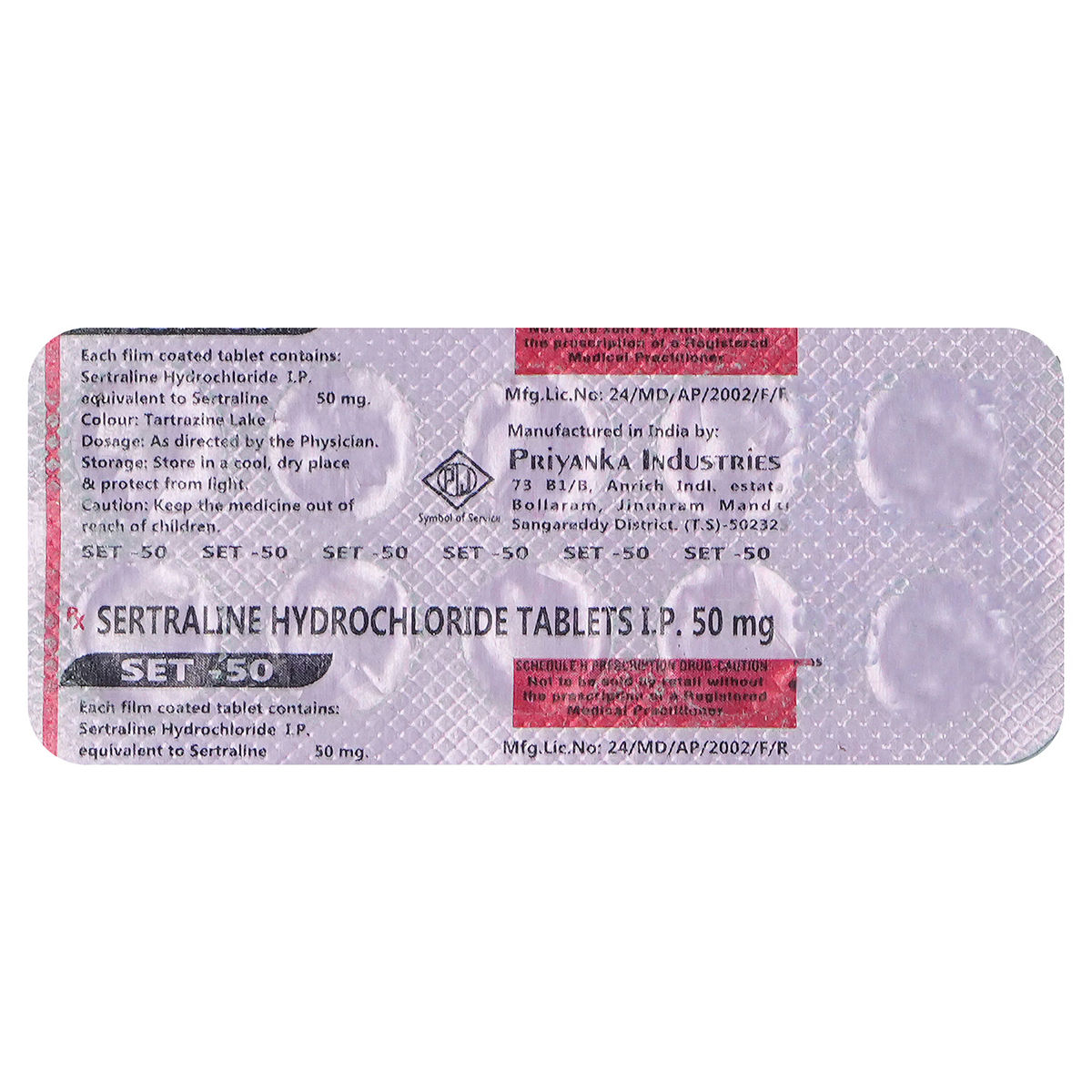 Set 50 mg Tablet | Uses, Side Effects, Price | Apollo Pharmacy