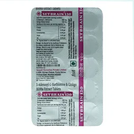 Setbrain 120 Tablet | Uses, Side Effects, Price | Apollo Pharmacy