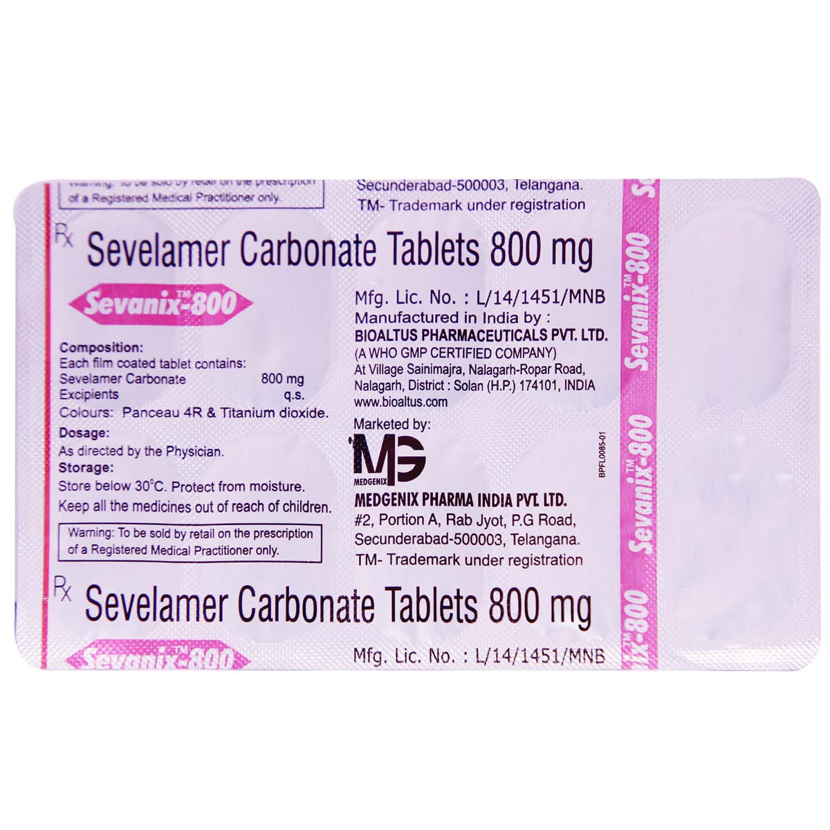 Sevanix-800 Tablet 10's Price, Uses, Side Effects, Composition - Apollo ...