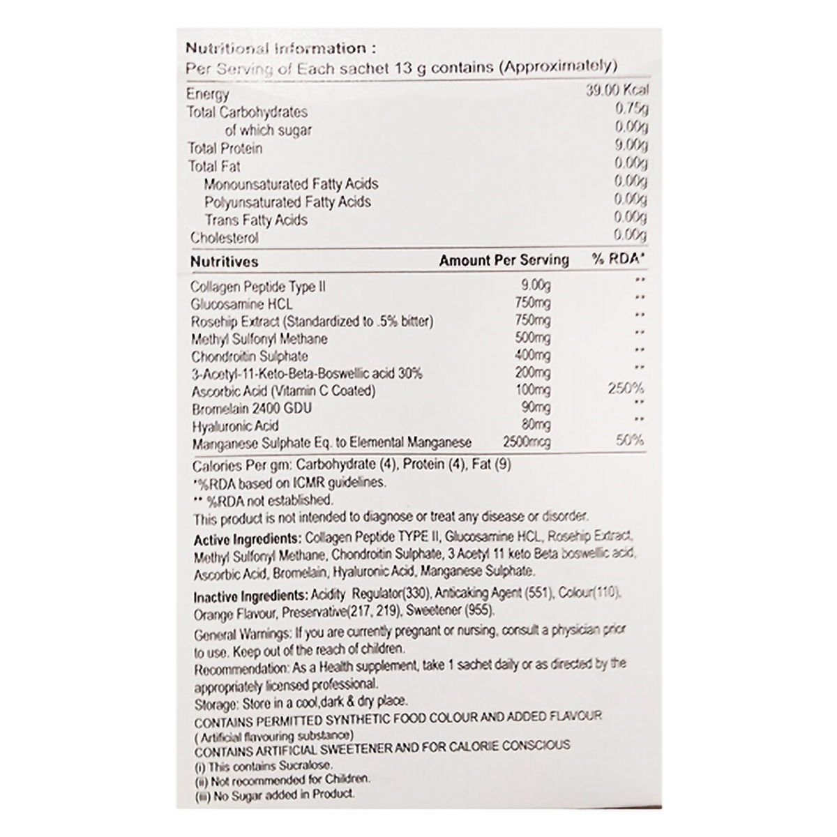 Sfa Sugar Free Orange Sachet | Uses, Side Effects, Price | Apollo Pharmacy