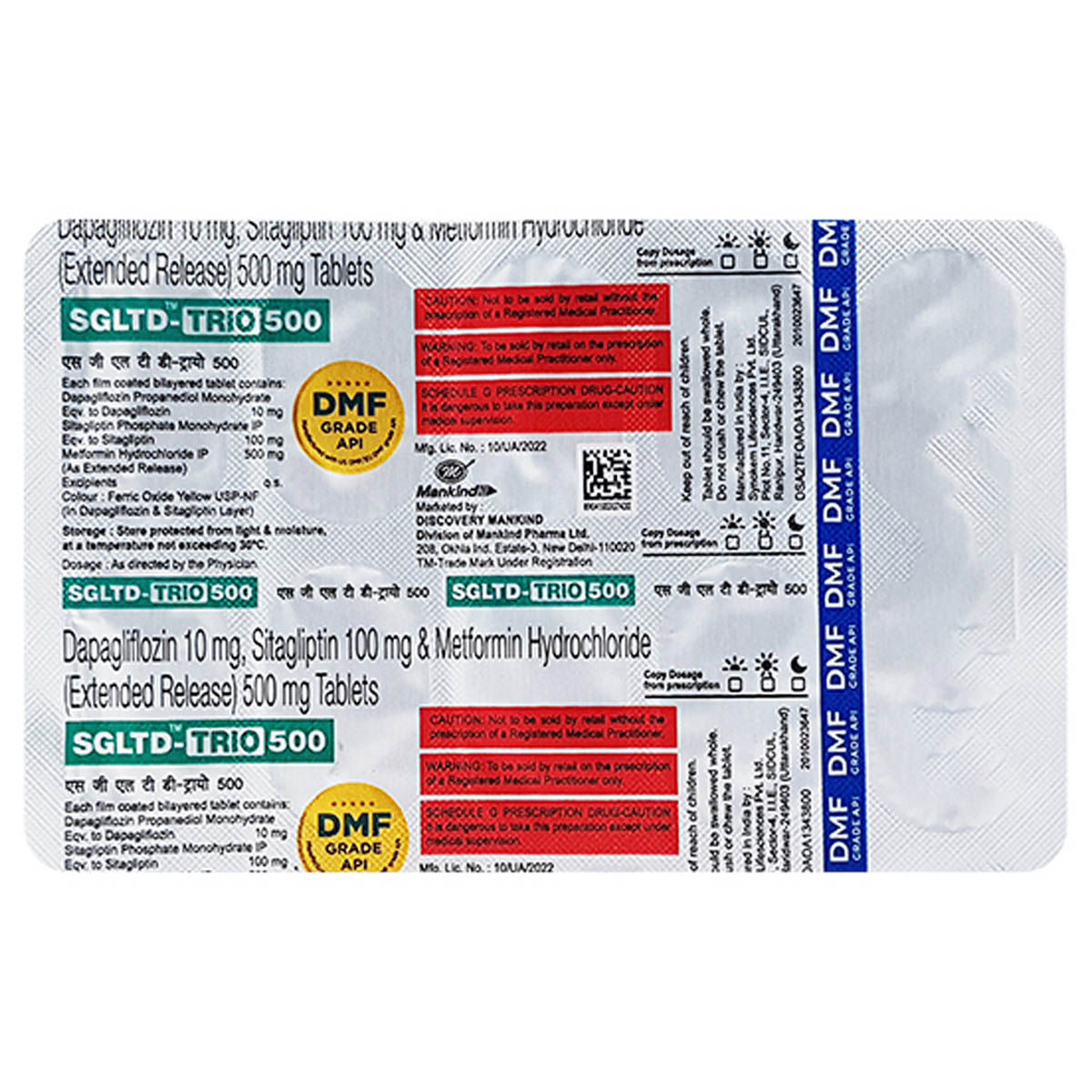 Sgltd-Trio 500 Tablet | Uses, Side Effects, Price | Apollo Pharmacy