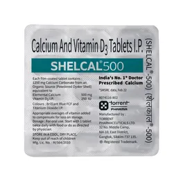 Shelcal-500 Tablet | Uses, Side Effects, Price | Apollo Pharmacy