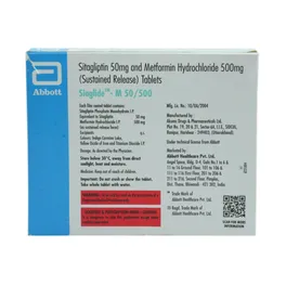 Siaglide M 50/500 Tablet | Uses, Side Effects, Price | Apollo Pharmacy