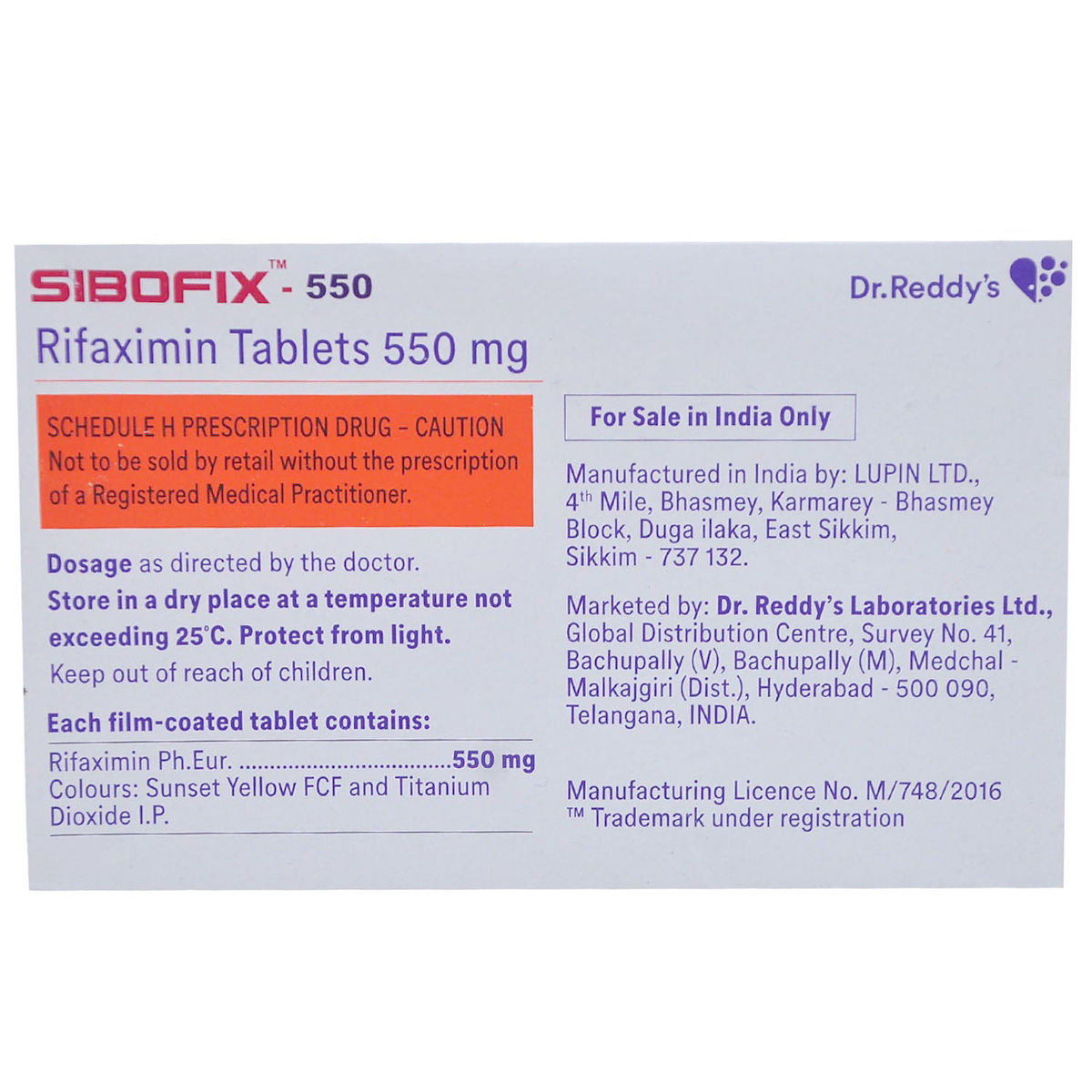 Sibofix-550 Tablet 10's Price, Uses, Side Effects, Composition - Apollo ...