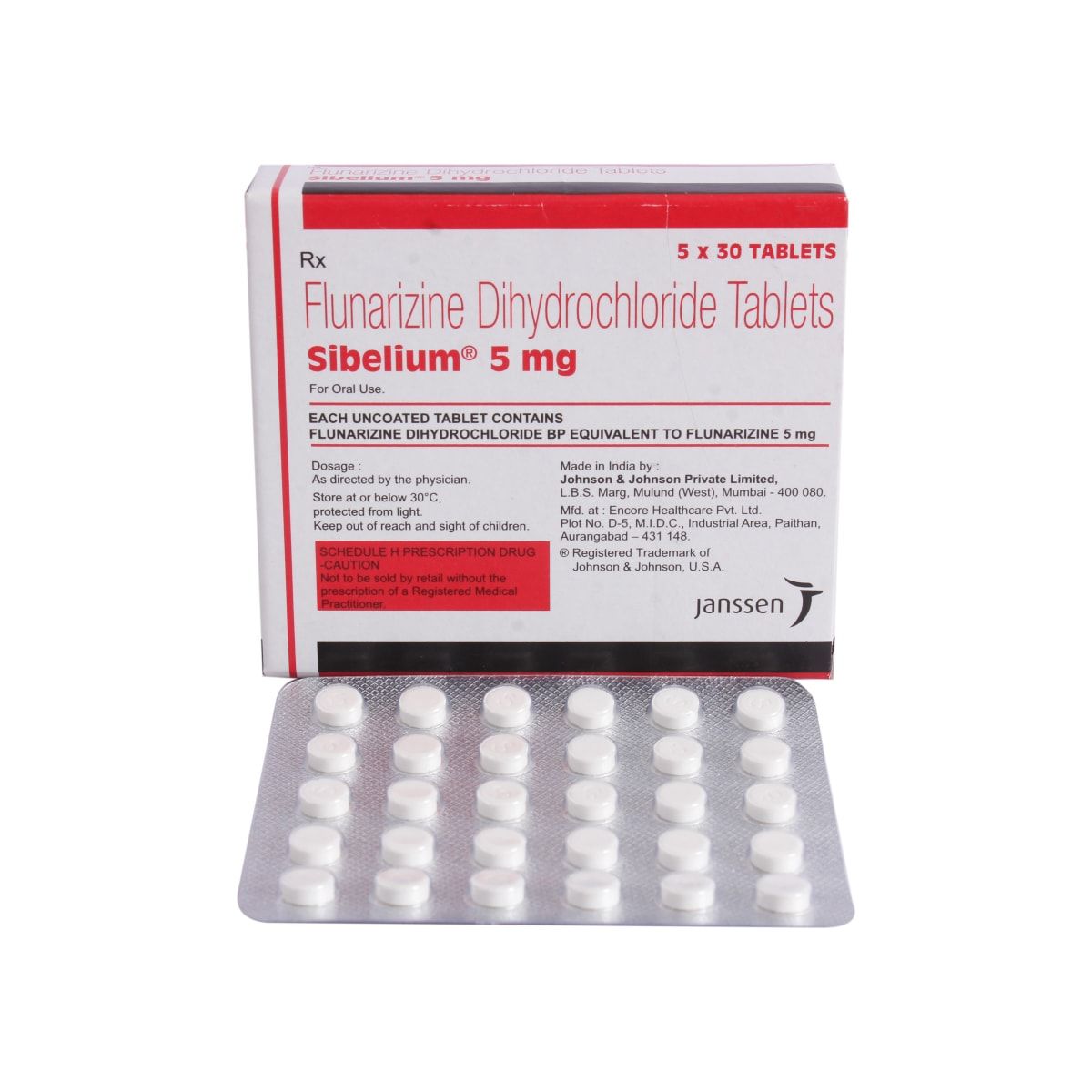 Sibelium 5 mg Tablet | Uses, Side Effects, Price | Apollo Pharmacy