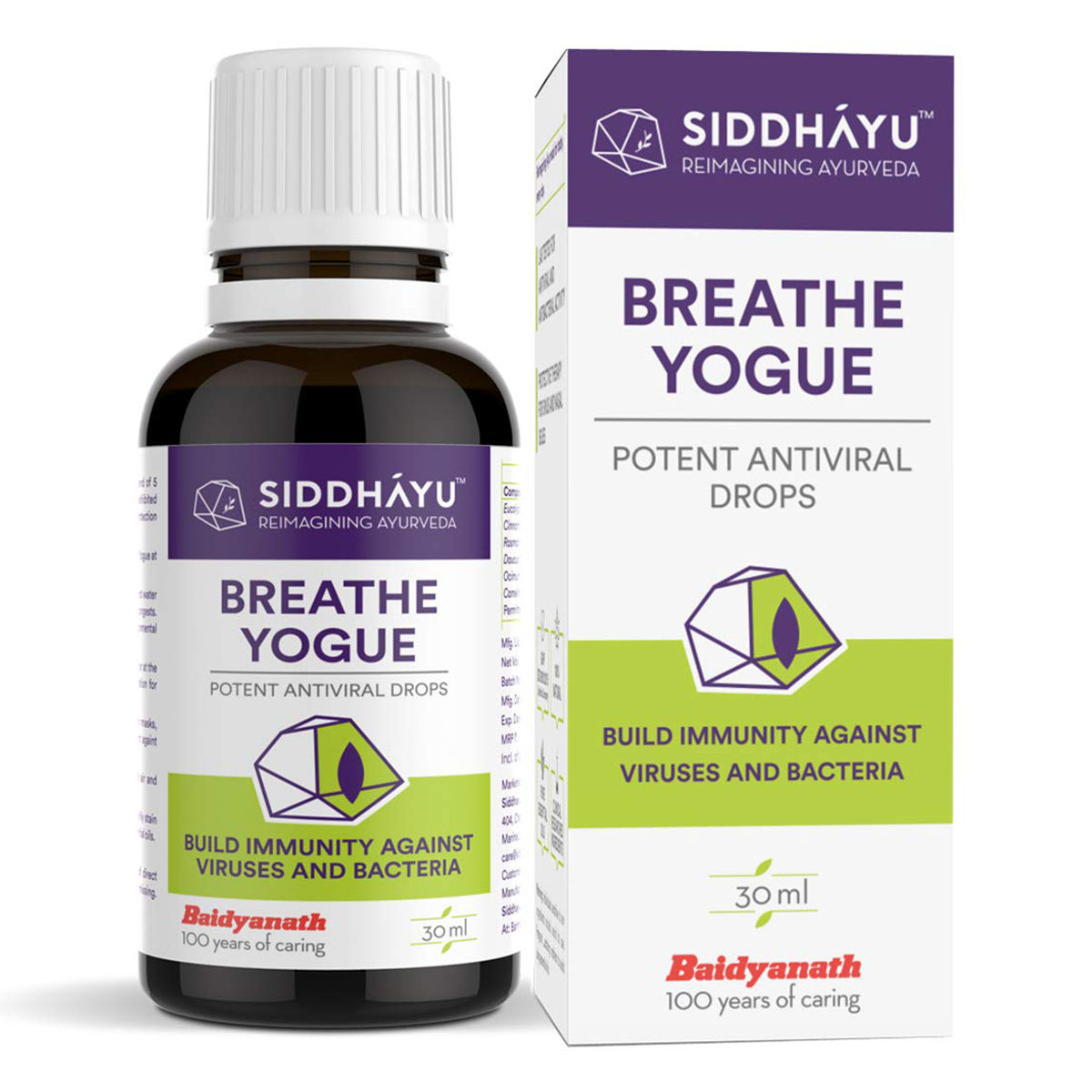 Buy Siddhayu Breathe Yogue Potent Antiviral Drops, 30 ml | 19 Minutes ...