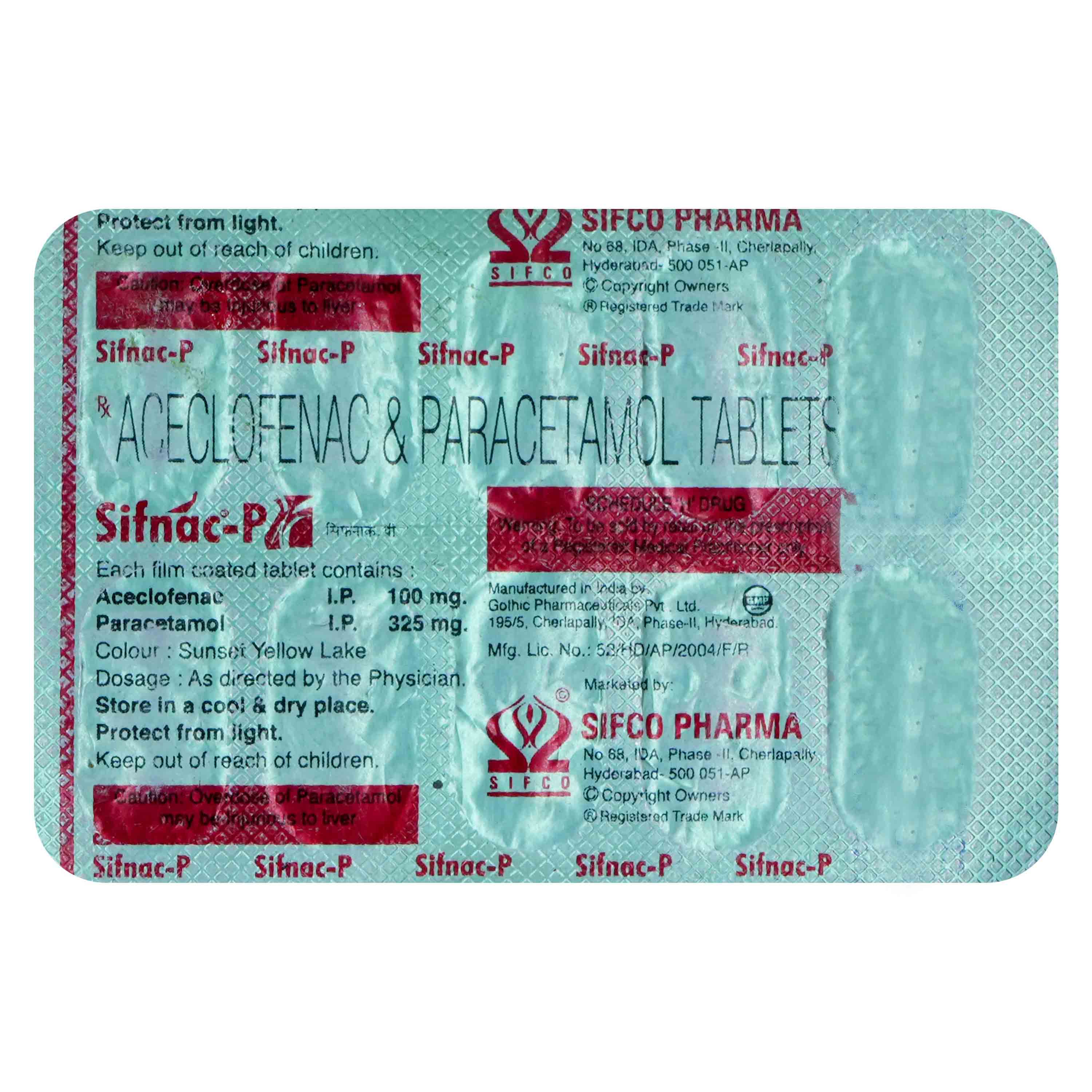 Sifnac-P Tablet | Uses, Side Effects, Price | Apollo Pharmacy