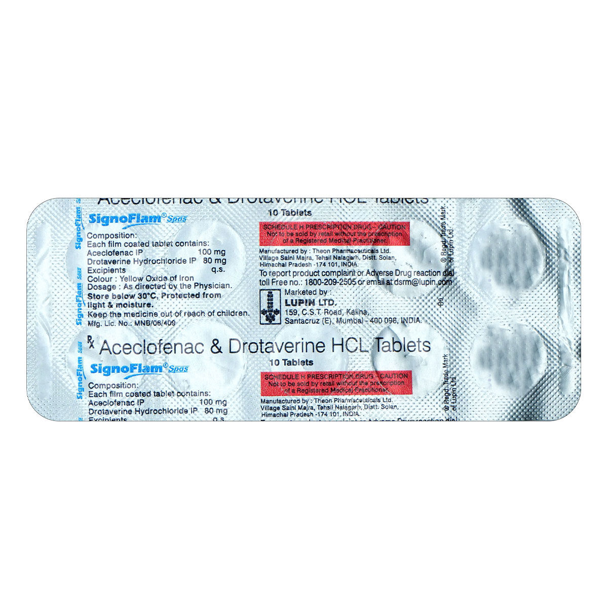 Signoflam Spas Tablet | Uses, Side Effects, Price | Apollo Pharmacy