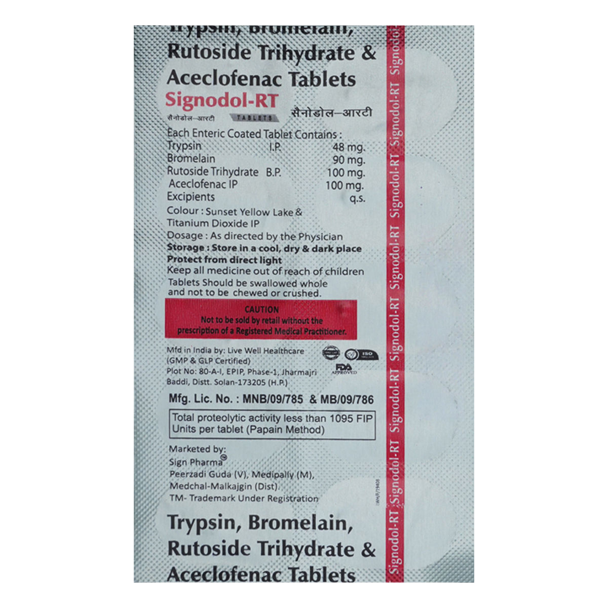 Signodol-RT Tablet | Uses, Side Effects, Price | Apollo Pharmacy