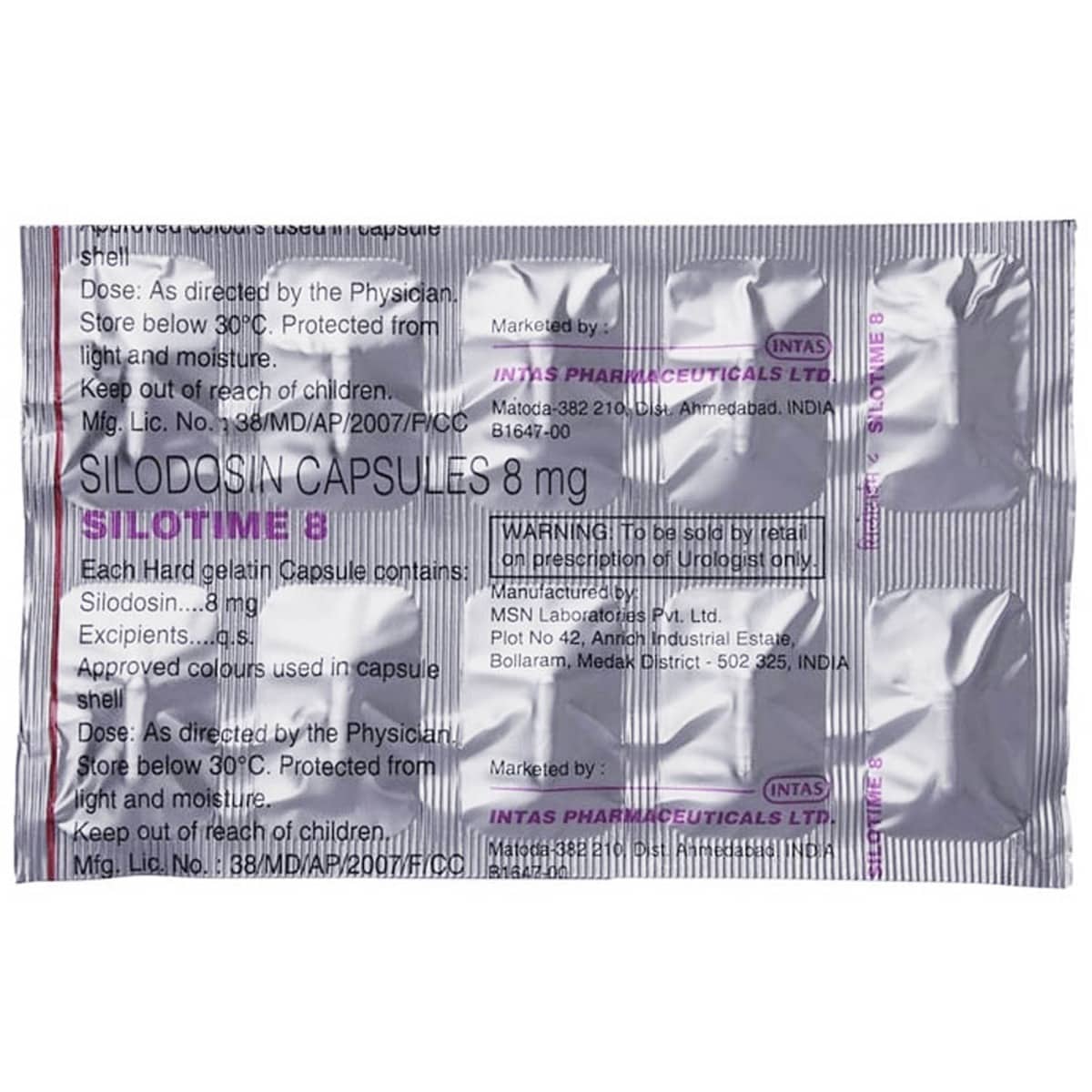Silotime 8 Capsule | Uses, Side Effects, Price | Apollo Pharmacy