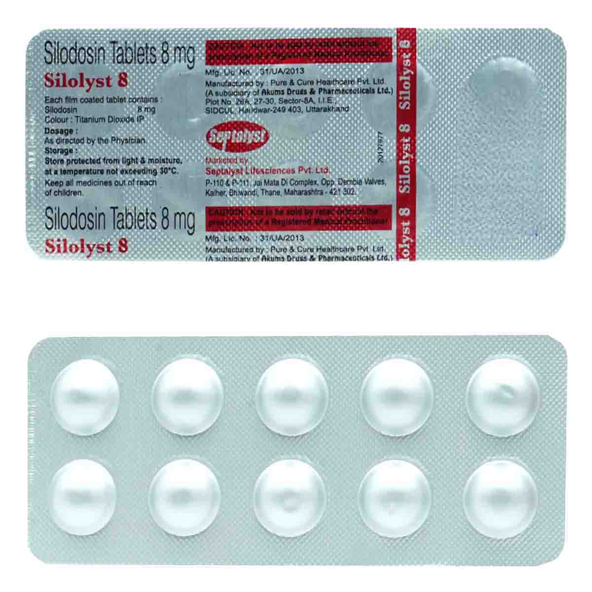 Silolyst 8 Tab | Uses, Side Effects, Price | Apollo Pharmacy
