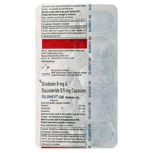 Silonext-D 8 Capsule | Uses, Side Effects, Price | Apollo Pharmacy