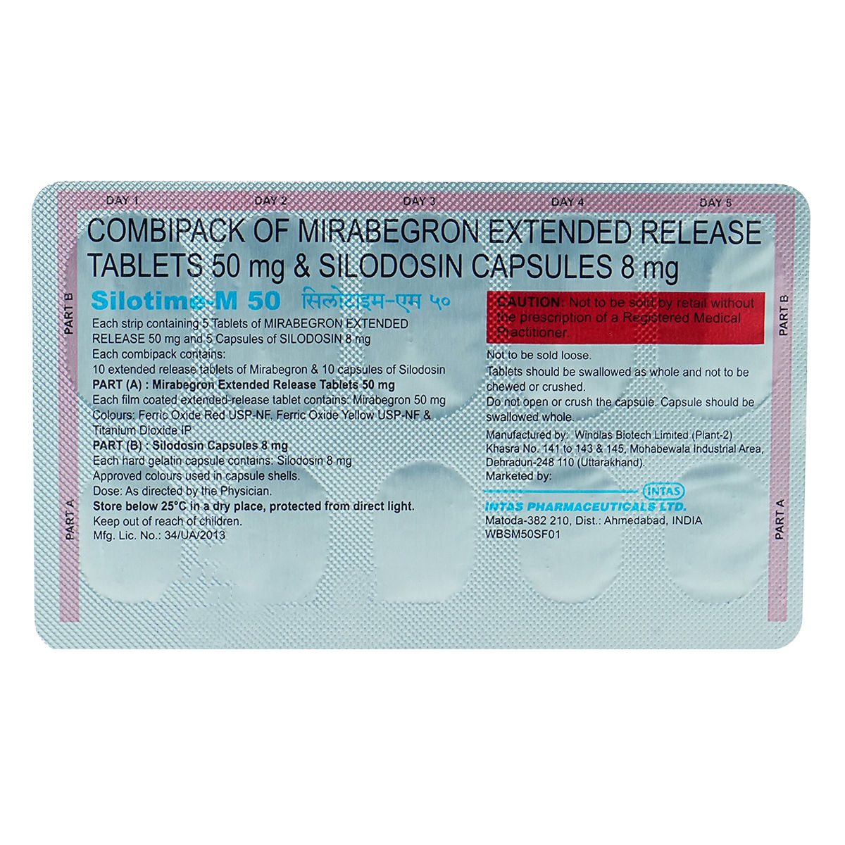 Silotime-M 50 Combipack Kit (5+5) Price, Uses, Side Effects ...