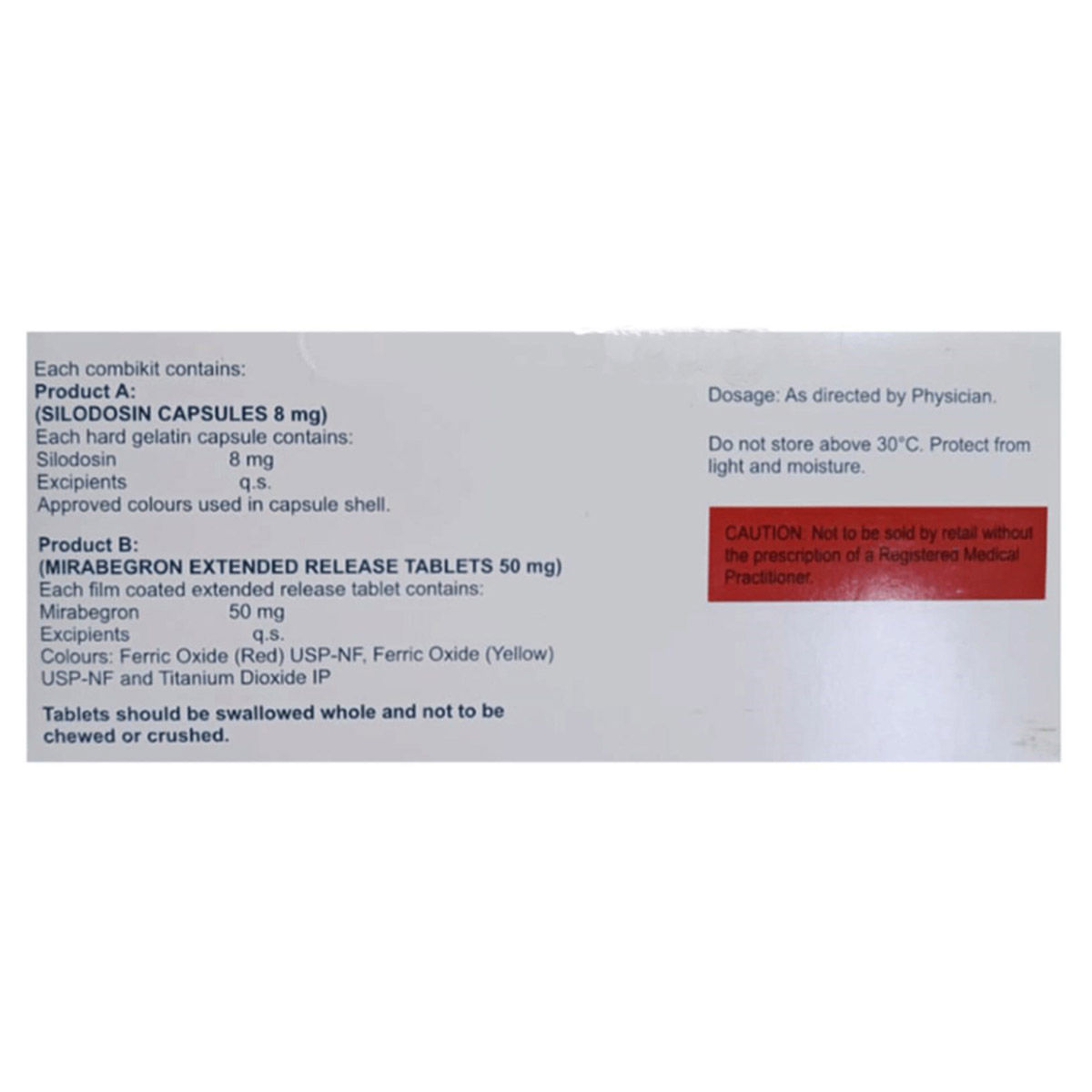 Silodal M 50 Combikit | Uses, Side Effects, Price | Apollo Pharmacy