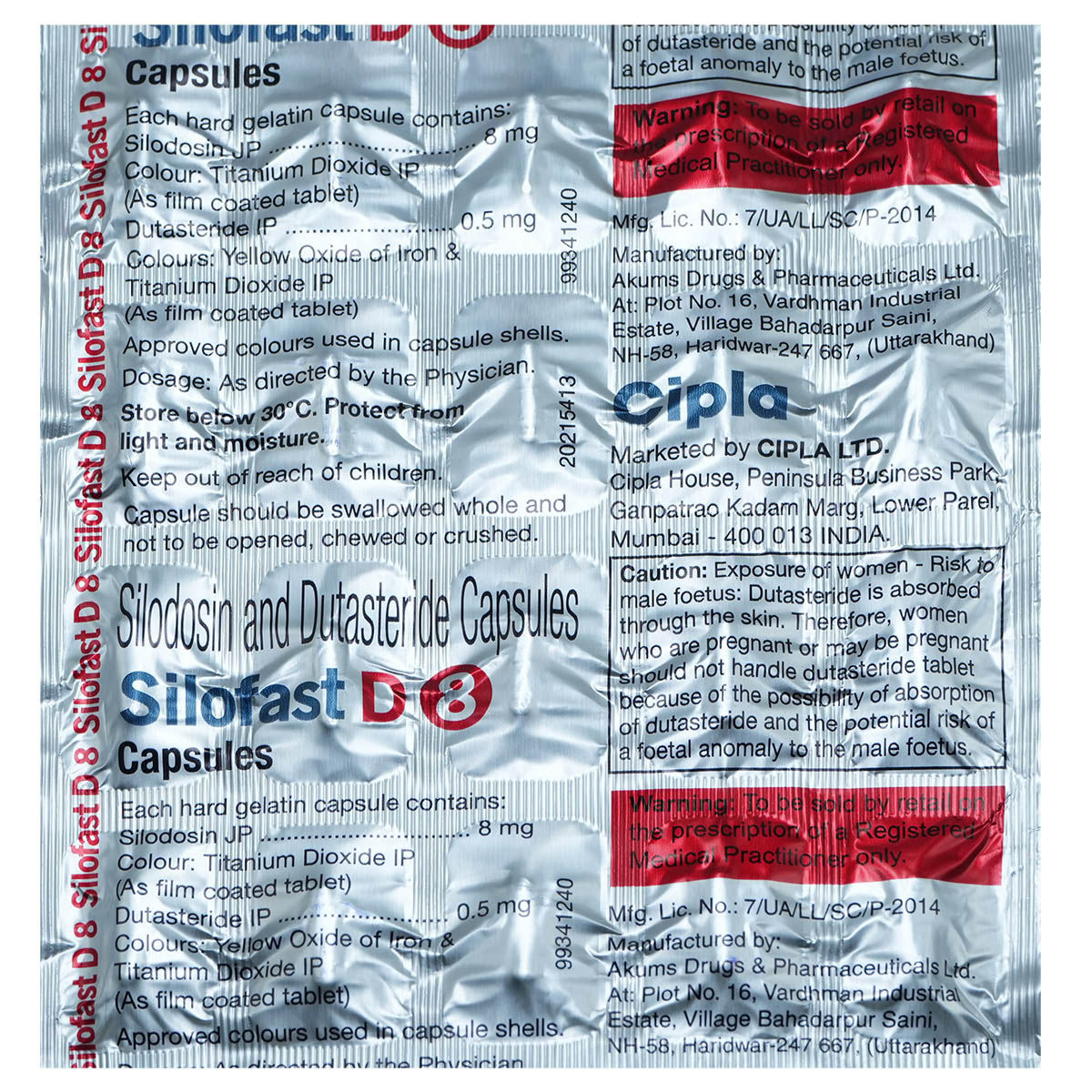Silofast D 8 Capsule | Uses, Side Effects, Price | Apollo Pharmacy
