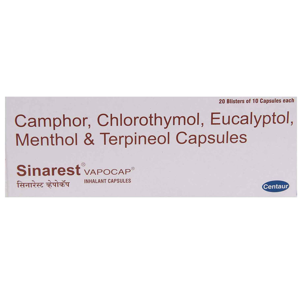 Sinarest Vapocap Inhalant Capsules | Uses, Side Effects, Price | Apollo ...