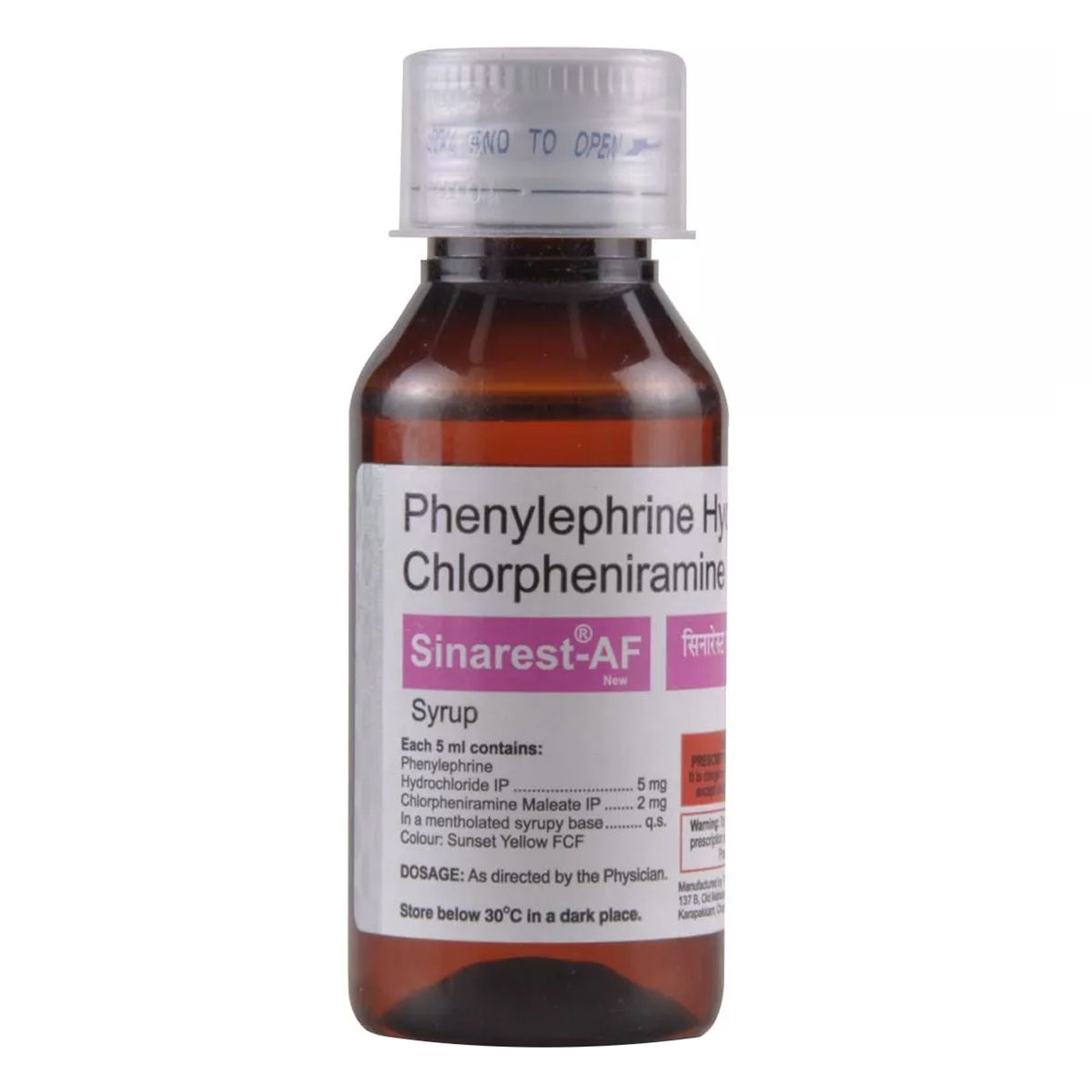 Sinarest-AF New Syrup | Uses, Side Effects, Price | Apollo Pharmacy