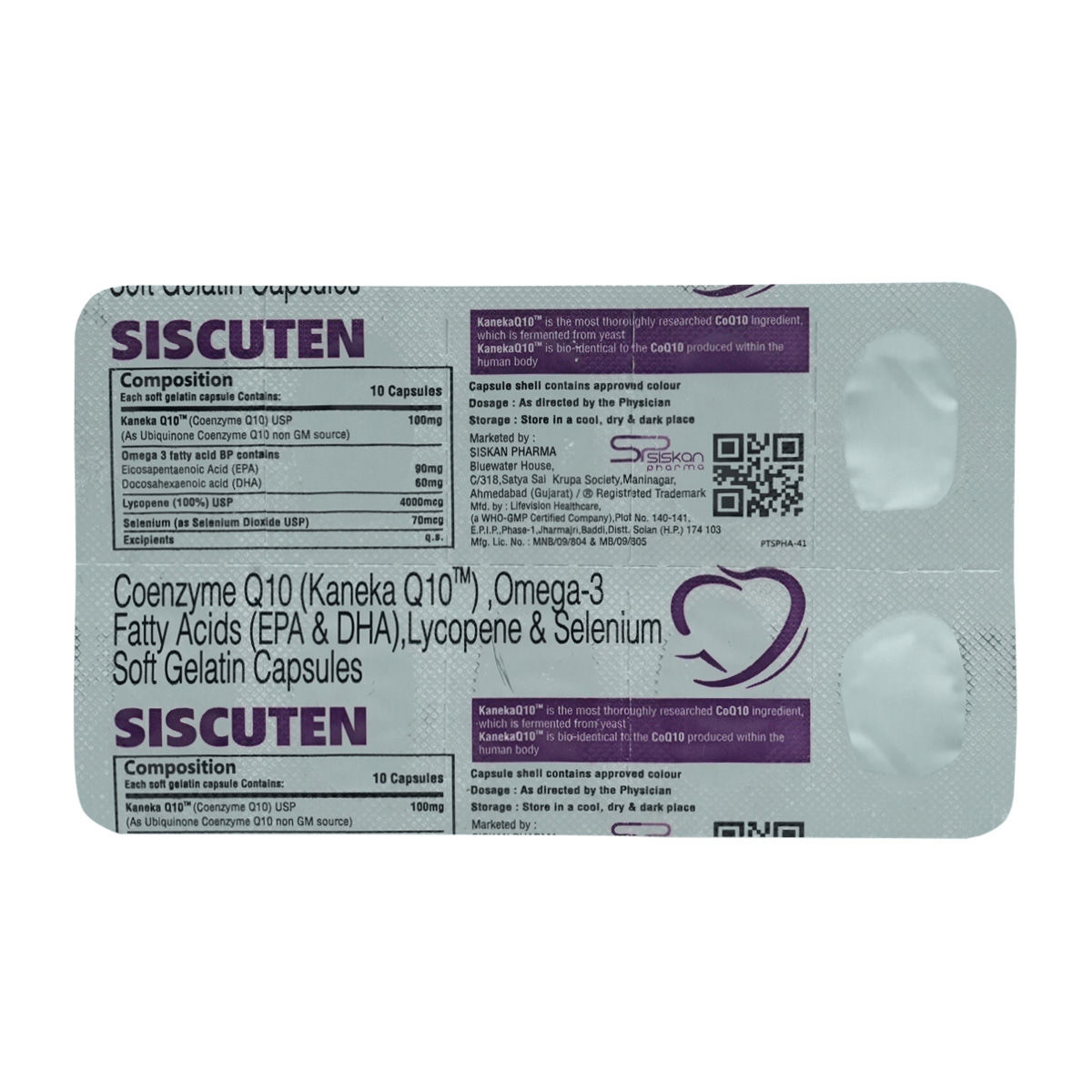 SISCUTEN SOFTGEL CAPSULES 10'S Price, Uses, Side Effects, Composition ...