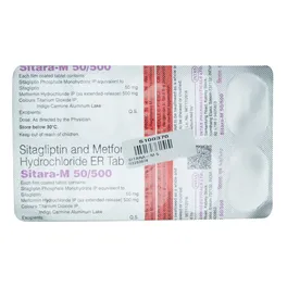 Sitara-M 50/500mg Tablet | Uses, Side Effects, Price | Apollo Pharmacy
