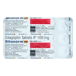 Sitanorm 100 Tablet | Uses, Side Effects, Price | Apollo Pharmacy
